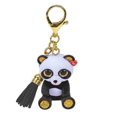Ty Mini Boos Bamboo Panda Keychain Play Time Toy Shop