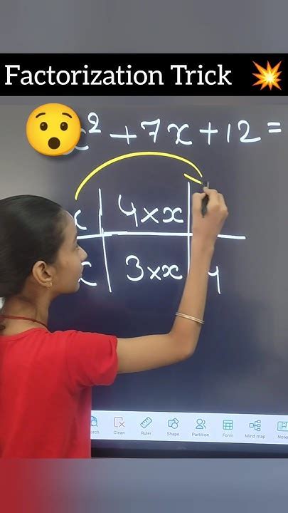 Factorization In Seconds 🔥 Fast Math Trick You Need To Know Shorts Mathstricks Motivation