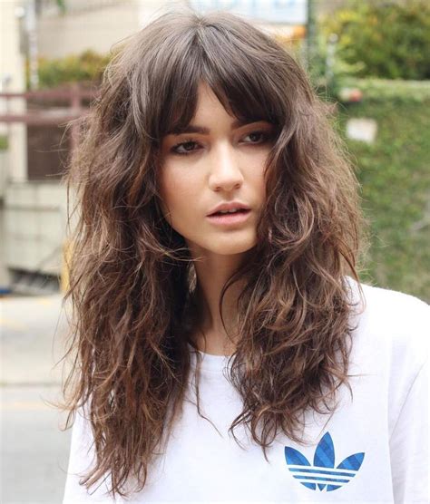 Unique How To Cut Bangs On Long Wavy Hair With Simple Style Stunning