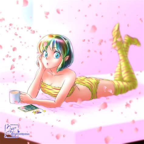 Umeboshiyatura Lum Urusei Yatsura Highres 1girl Alternate Hair