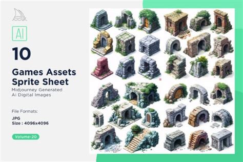 Games Assets Sprite Sheet Set Graphic By Shahsoft · Creative Fabrica