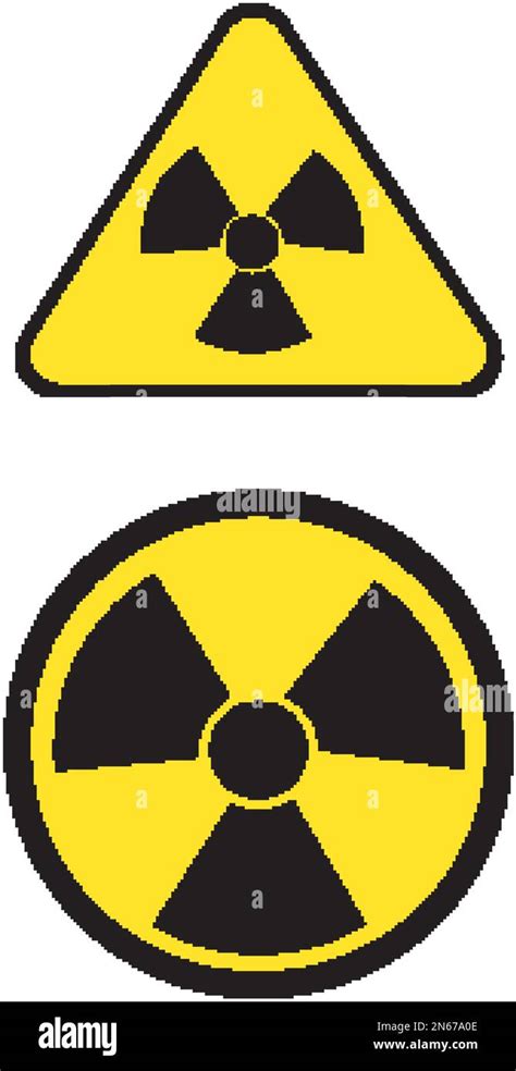 Nuclear Symbols On White Background Illustration Stock Vector Image