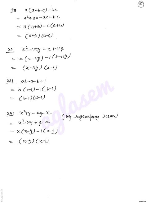 RD Sharma Solutions For Class 8 Factorization Exercise 7 4 PDF RD
