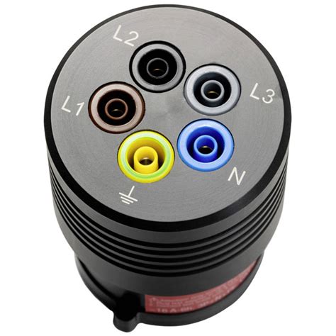 Benning 044040 Ta Adapter Cee Plug 5 Pin 16a 4mm Socket For Testing