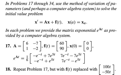 solved in problems 17 through 34 use the method of