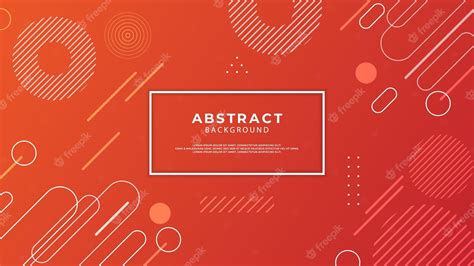 Premium Vector Modern Abstract Red Gradient Background With Geometric