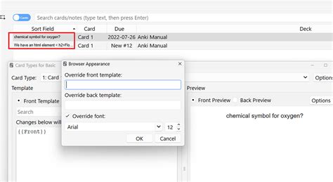 Anki 2 1 55 Browser Font Size Problem Help Anki Forums