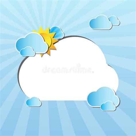 Sunny Day Weather Background Stock Vector Illustration Of Clean
