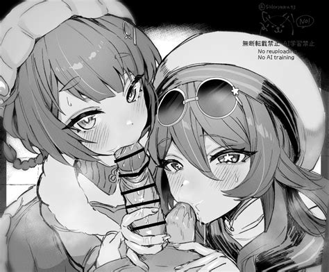 Hu Tao Xiangling Hu Tao And Xiangling Genshin Impact Drawn By Sukoyaka Danbooru