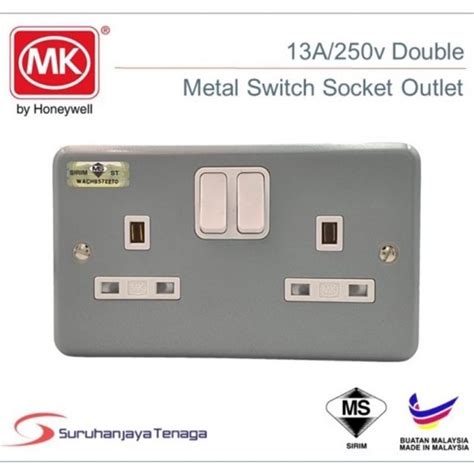 MK HEAVY DUTY 1G 2G METAL CLAD SWITCH SOCKET 13A 15A Shopee Malaysia