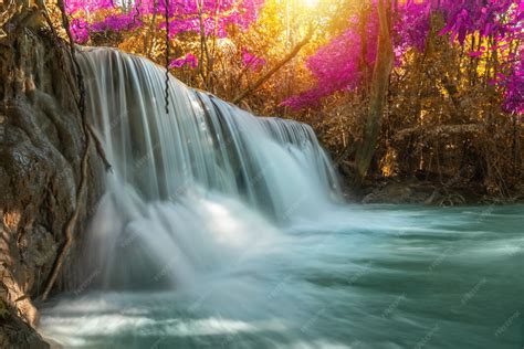 Premium Photo Waterfall Nature Season Spring In Forest