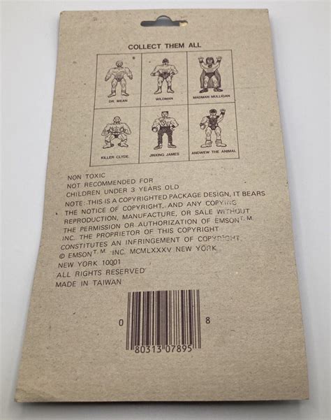 Emson Bootlegknockoff Iwa Grow A Wrestler Dr Mean Wrestling Figure
