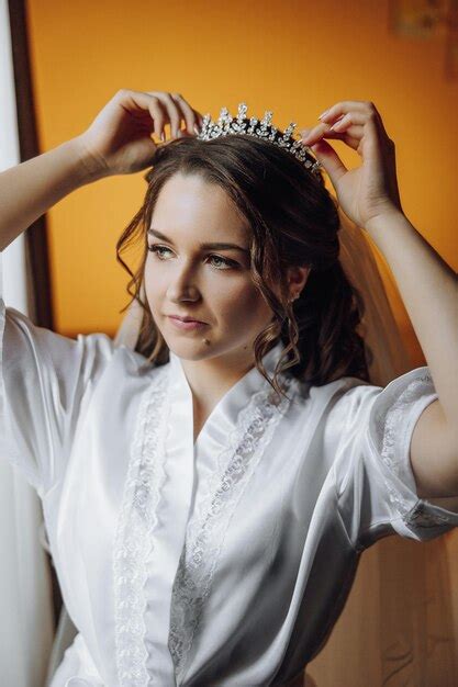 Premium Photo Portrait Of An Incredibly Beautiful Girl Bride In A