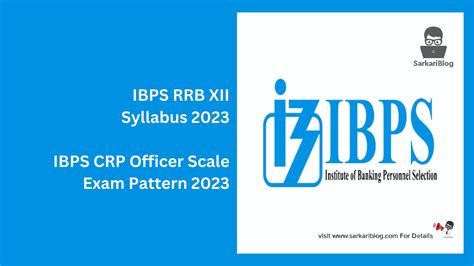 Ibps Rrb Xii Syllabus 2023 Exam Pattern 2023