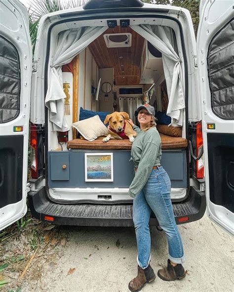 Woman And Van