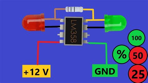 How To Build Lm358 Battery Charge Level Indicator In 2025 Battery Charger Circuit Battery