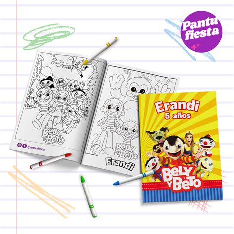 Librito Para Colorear Bely Y Beto Pantufiesta
