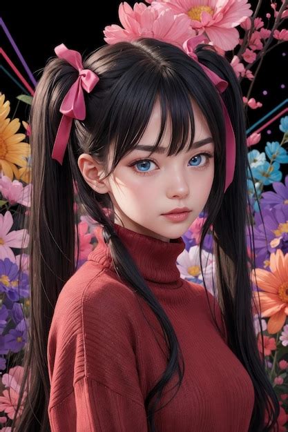 Premium Ai Image Super Cute Anime Girl