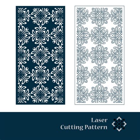Laser And Cnc Cut Pattern Vector Template With Abstract Geometric