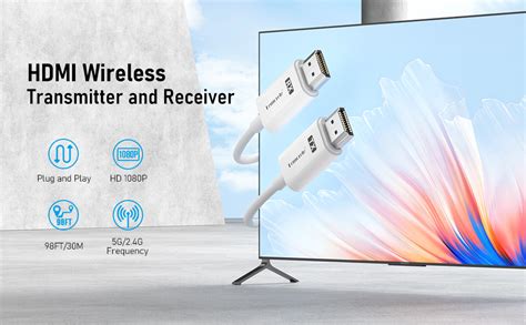 Lemorele Wireless Hdmi Transmitter And Receiver Kit 1080p 60hz Wireless Hdmi