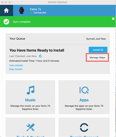 How To Add Remove Change Garmin TopoActive Maps On A Fenix Etc Using Garmin Express Map