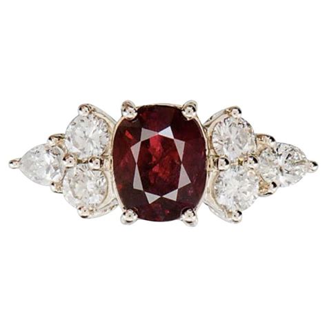 Gia Certified 1 5ct Natural Ruby No Heat 14k Rose Gold Ring For Sale At 1stdibs