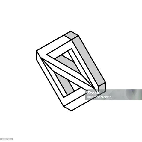 3d 불가능한 기하학적 모양 아이소 메트릭 아이콘 벡터 일러스트 레이 션 0명에 대한 스톡 벡터 아트 및 기타 이미지 0명 과학 기하 Istock