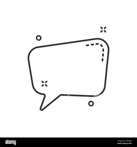 Speech Bubble Outline Vector Illustration Stock Vector Image And Art Alamy