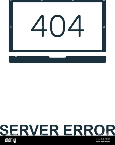 Server Error Icon Premium Style Design From Web Hosting Icon Collection Pixel Perfect Server