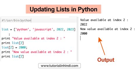 List In Python In Hindi पाइथन लिस्ट क्या है पूरी जानकारी Tutorial In Hindi