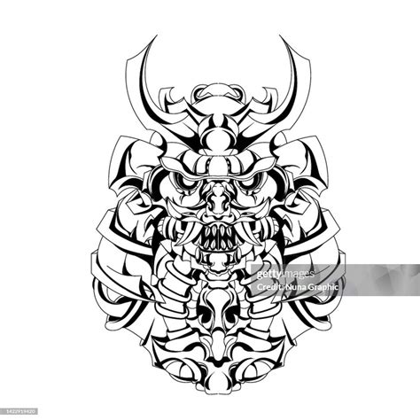 Sketch Of Myhtical Mecha Japan Ronin Logo High Res Vector Graphic Getty Images