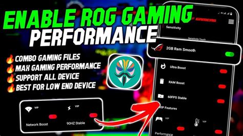 Max 90 120 FPS Enable ROG Gaming Performance Stable Fps