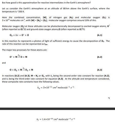 Solved But How Good Is This Approximation For Reactive