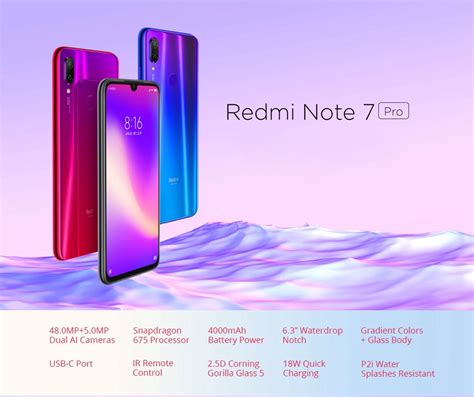 Xiaomi Redmi Note 7 Pro 6 3 Inch 6GB 128GB Gold
