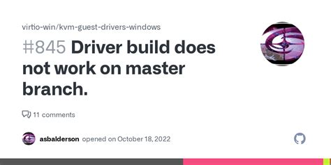 Driver Build Does Not Work On Master Branch · Issue 845 · Virtio Win
