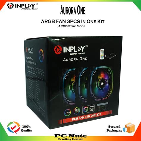Inplay Aurora One Rgb Fan 3 In One Kit With Hub And Remote Argb Dual Sync Mode On Carousell
