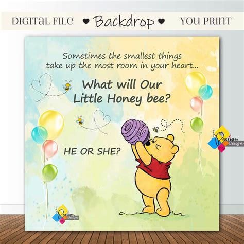 Winnie The Pooh Gender Reveal Etsy