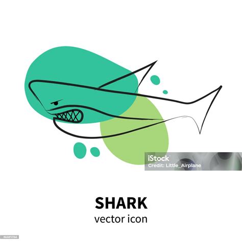 흰색 배경 벡터 상어 아이콘입니다 다 원 기록 법 웹 디자인에 대 한 격리 된 물고기 아이콘 로고 Ui 애플 리 케이 션 검은색에 대한 스톡 벡터 아트 및 기타 이미지