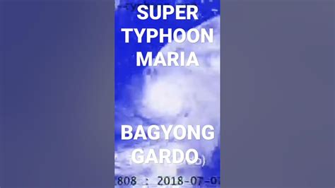 Typhoon Maria Bagyong Gardo Youtube
