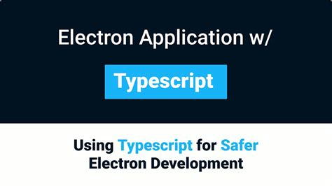 Typescript Electron 🔥 Youtube