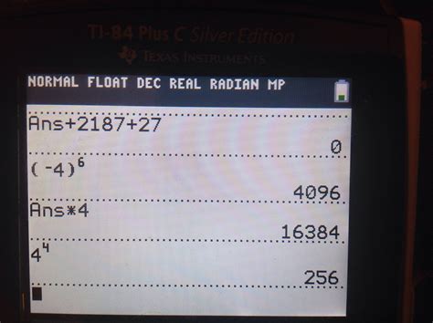 The Four As An Exponent On My Calculator Is Different Than The Regular Four R Mildlyinteresting