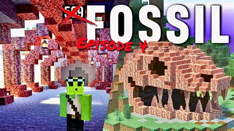 Making A House Out Of Fossils Ep 4 Lets Play Minecraft Youtube