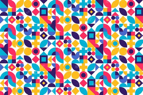 Premium Vector Abstract Geometric Mosaic Pattern Background Design