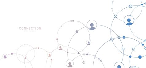 Premium Vector Network Background Connections With Points Lines And People Icons Vector