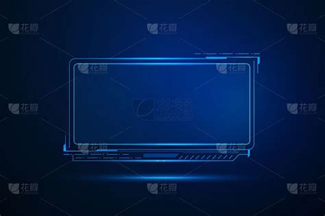 科幻未来的用户界面，hud模板框架设计，技术抽象背景素材 花瓣网