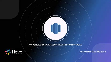 Amazon Redshift Copy Table 3 Easy Methods Hevo
