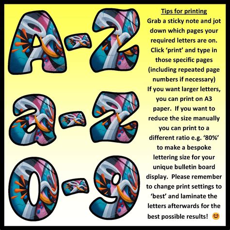 Abstract Street Graffiti Art Lettering Set Bulletin Board Display All
