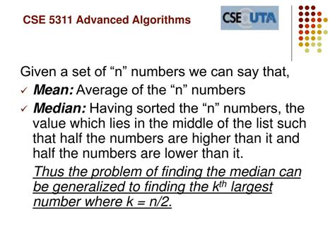 ppt cse 5311 advanced algorithms powerpoint presentation free
