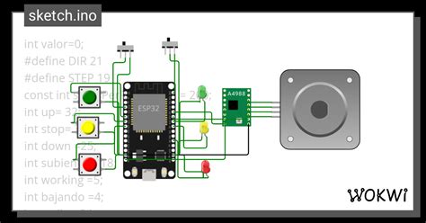 Puerta De Garage 2 Blynk Wokwi Esp32 Stm32 Arduino Simulator