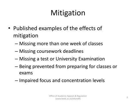 PPT Mitigation PowerPoint Presentation Free Download ID 1071781